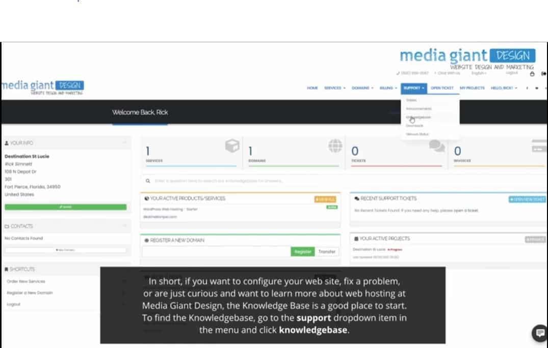 How To Use The Knowledgebase - Media Giant Design