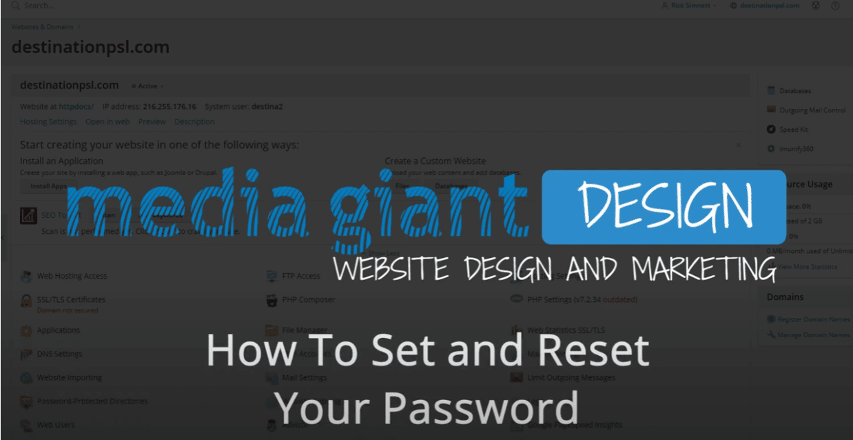 How To Set or Reset Your Password - Media Giant Design